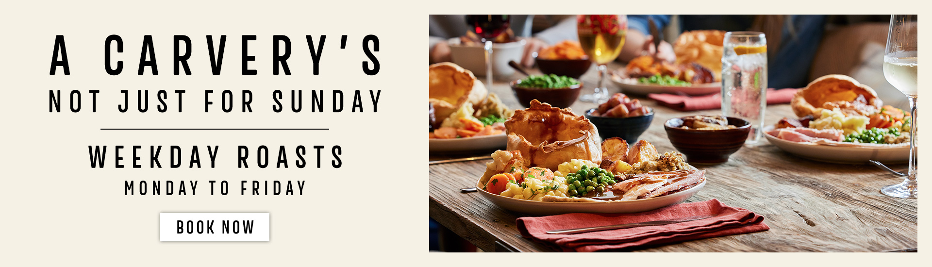 Our Four Roast Carvery Menu | Toby Carvery Badgers Mount